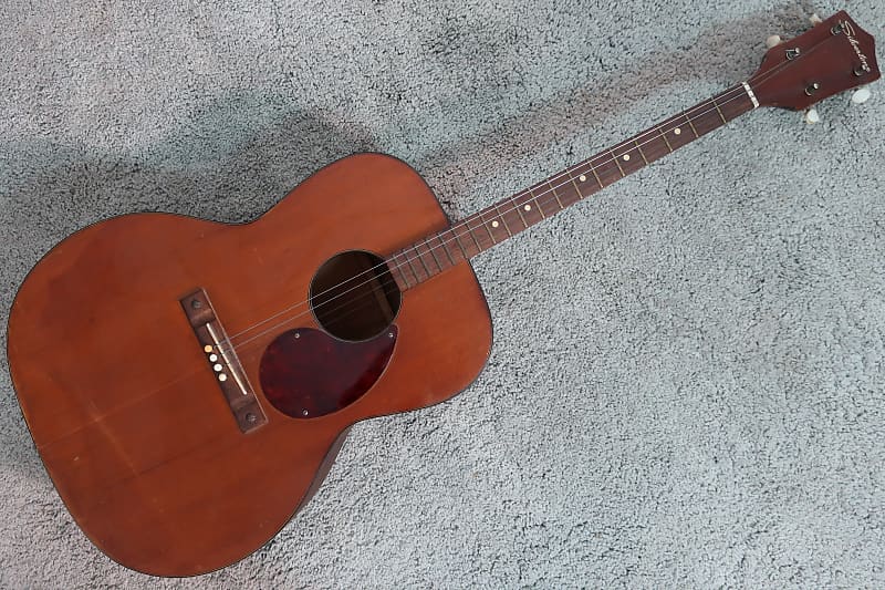 Vintage 1960s Harmony 4 String Acoustic Tenor Guitar Clean | Reverb