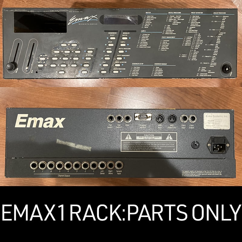 E-MU Systems Emax 1 Rack 1986 + HEAPS of Parts (NOT | Reverb
