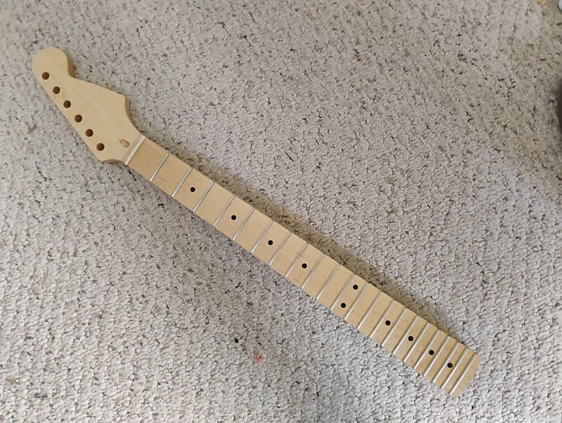 Fender Stratocaster Style aftermarket Maple Cap Neck 22 | Reverb