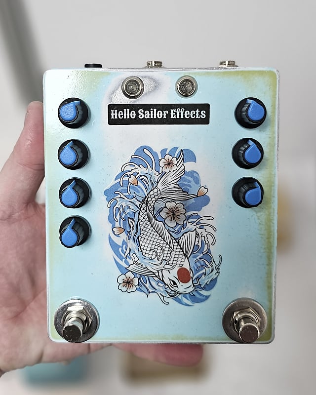 Hello Sailor Effects Kossoff Drive Delay - Sonic Blue | Reverb UK
