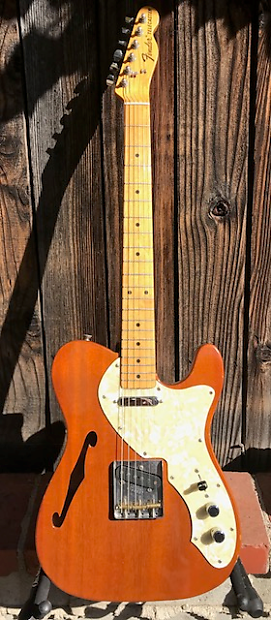 Fender Thinline Telecaster '69 Reissue Natural Mahogany 1986 | Reverb