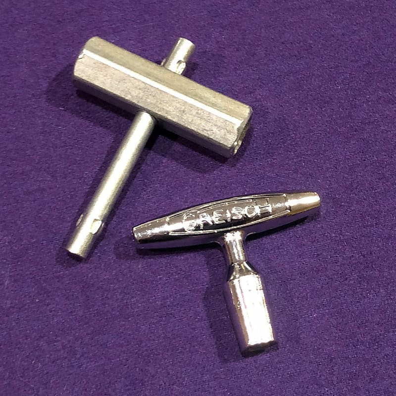 Vintage 1960s Gretsch Drum Tuning Key & Rail Consolette Hex | Reverb