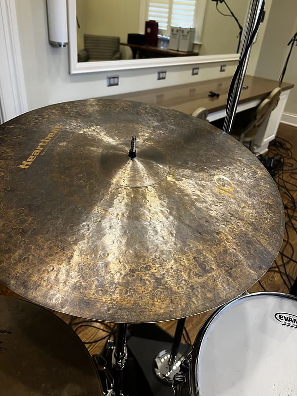 Heartbeat cymbals 10 series 22 inch ride 2022 Hammered raw | Reverb