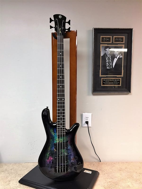 2010 Spector Legend 4 Classic Electric Bass, Holoflash Black | Reverb