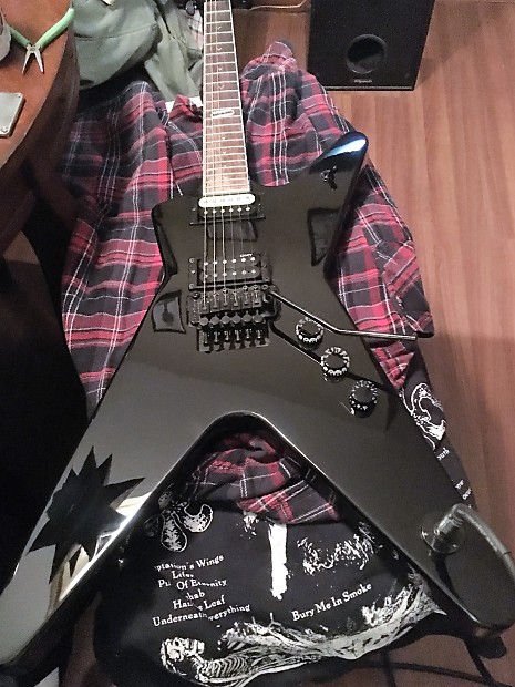 DEAN DIMEBAG ML SHOWDOWN BLACK FLOYD ROSE | Reverb
