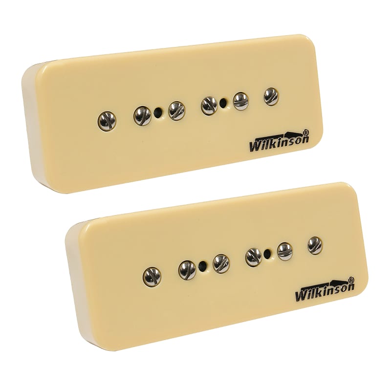 Wilkinson W90 Soapbar P90 Pickup Set - Cream | Reverb UK