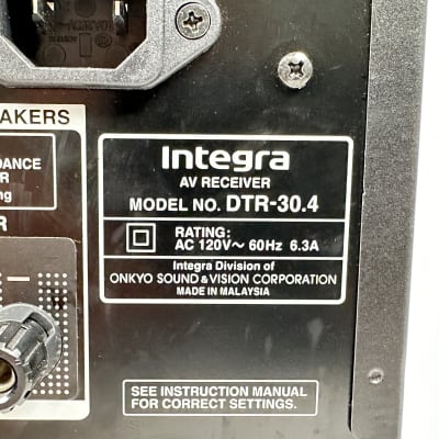 Integra DTR-30.4 7.2 Channel Network A/V Stereo Receiver | Reverb