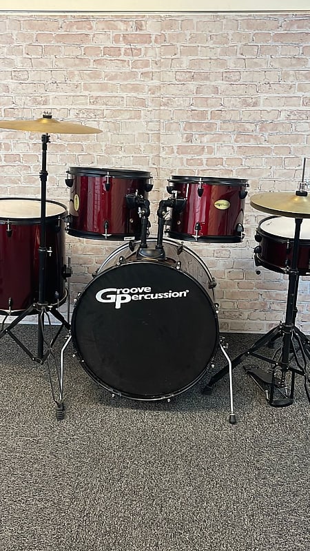 grove percussion Drum Set With Hardware & Cymbals(5 Piece) | Reverb