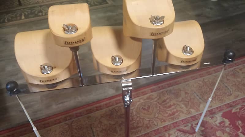 RARE Ludwig Model 101 Concert Maple Temple Blocks w/ 1342 | Reverb