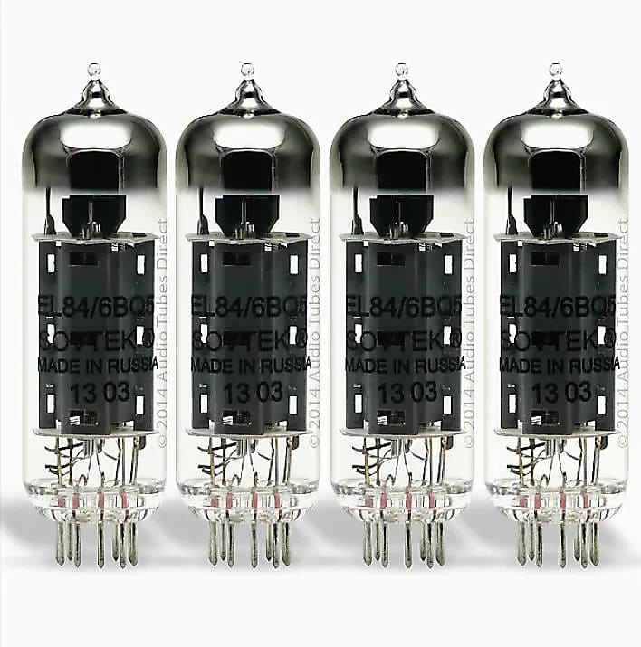 New Sovtek EL84 6BQ5 power tubes matched quad | Reverb