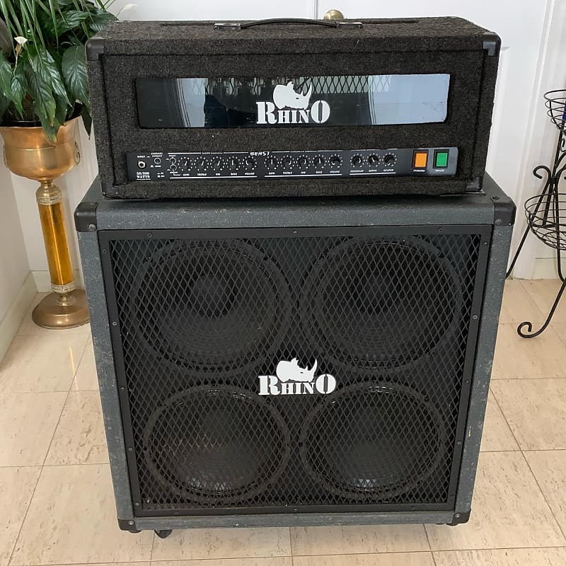Rhino Beast 50/100 watt amp head with 4x12 Cabinet made in | Reverb