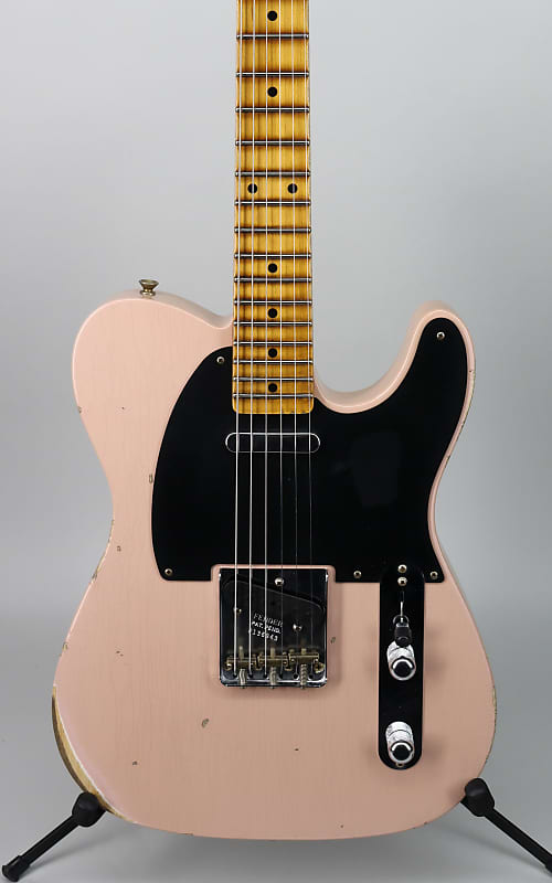 Fender Custom Shop '54 Tele Relic Dirty Shell Pink | Reverb