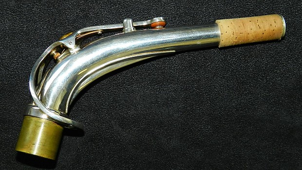 Yamaha M1 silver plated alto saxophone neck. | Reverb