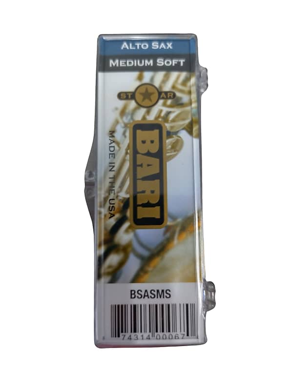 Bari Woodwind Star Eb Alto Saxophone Synthetic Reed Strength | Reverb