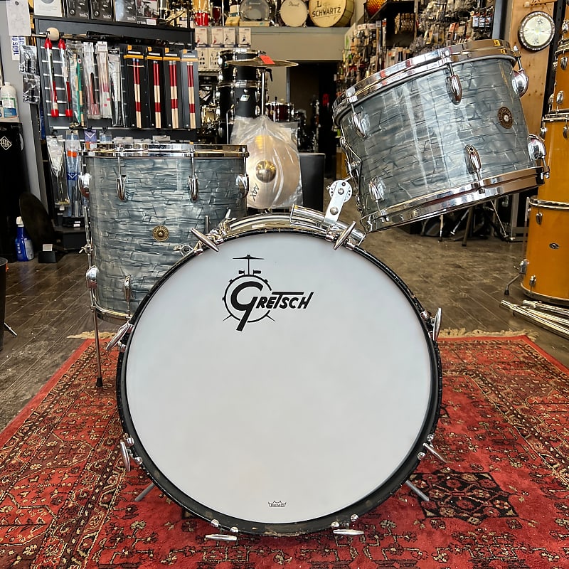 Gretsch Round Badge Midnight Blue Pearl 13/16/20 | Reverb