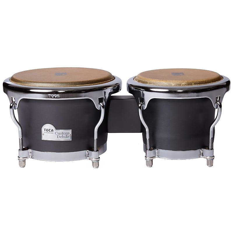Toca Custom Deluxe Wood Bongos Matte Grey | Reverb