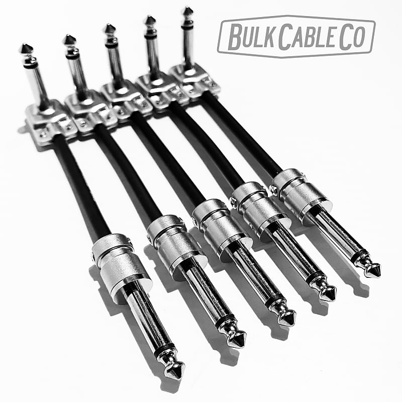 5 Pack - 3" Mogami 2319 Patch Cable - SquarePlug SP500 / | Reverb UK