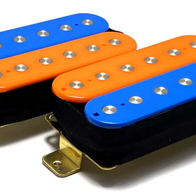 Dragonfire Zebra Screamers HH Set ~ Blue Orange Zebra Set | Reverb