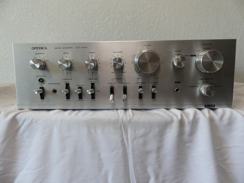 Sharp Optonica Stereo Amplifier SM-4545 1970s - Brushed | Reverb