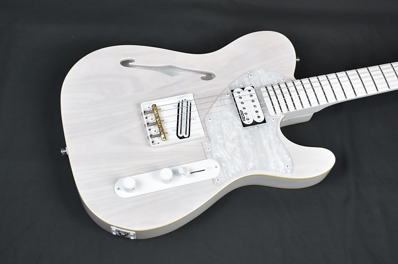 Video! Thinline Telecaster HH 2024 - Transparent White Ash | Reverb