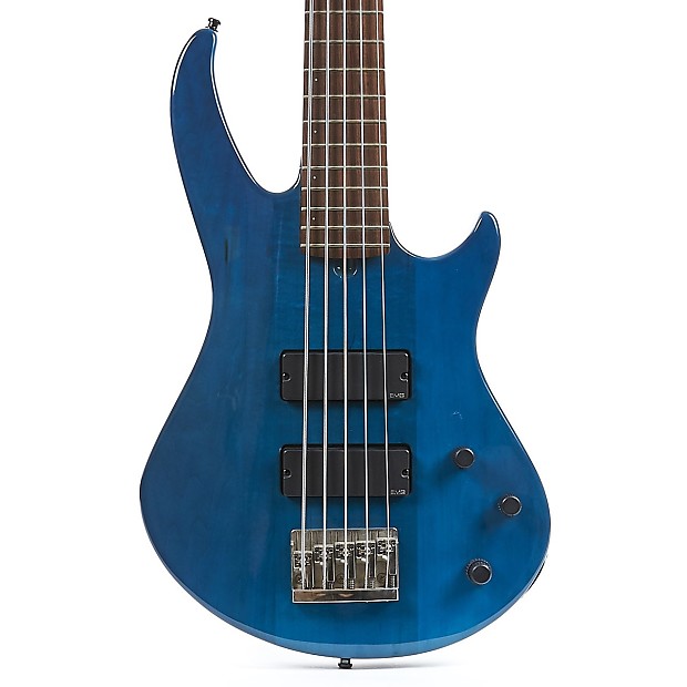1999 Godin BG-V 5-String Bass Trans Blue | Reverb