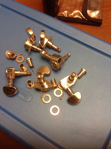 Grover Relic Look 3+3 Tuners Les Paul Style Chrome | Reverb