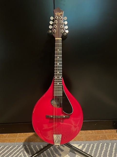 Rigel A+0 Mandolin 1998 Red Gloss, Vermont-made | Reverb
