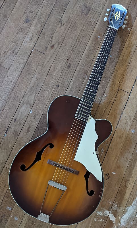 Kay Archtop Cutaway Vintage 1950s Sunburst | Reverb
