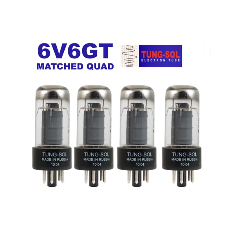 Tung-Sol 6V6GT Matched Quad Vacuum Tube is Preferred OEM Tube | Reverb