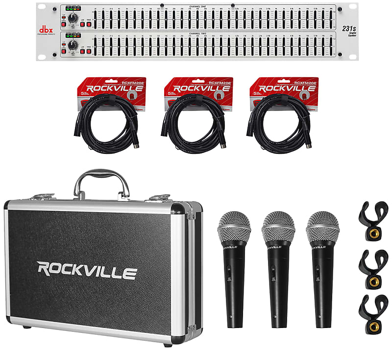 DBX 231S Dual 31 Band Graphic Equalizer Pro Audio Rack Mount | Reverb