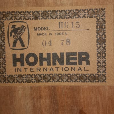 Vintage Hohner International Classical Acoustic Guitar, Model | Reverb