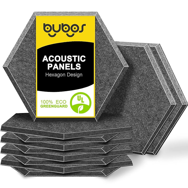 12 Pack Hexagon Acoustic Panels Soundproof Wall Panels,14 X | Reverb