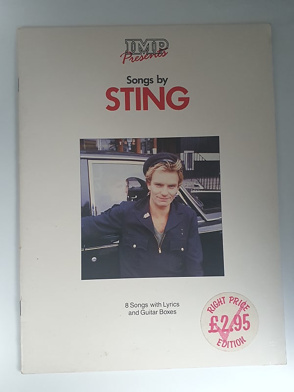 Songs By Sting- Guitar Notation Sheet music book IMP | Reverb