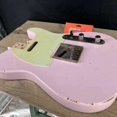 Real Life Relics Nitro Tele® Telecaster® Body Aged Shell Pink | Reverb