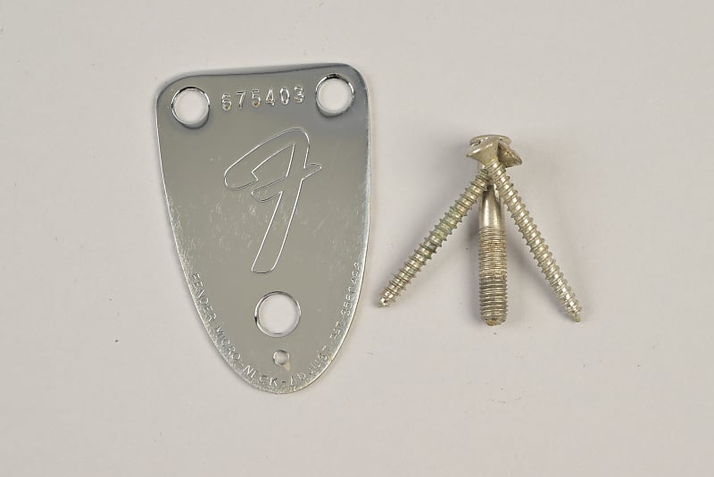 1976 Fender Stratocaster ~NeckPlate~ Telecaster Deluxe Custom | Reverb