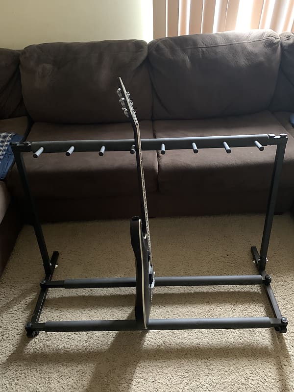 Guitar Stand 7 Guitar Multi Stand Black | Reverb