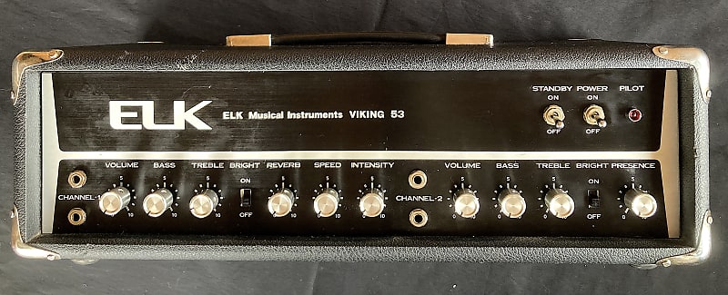 ELK VIKING 53 AMP HEAD VINTAGE MIJ 1970s *COOL TREMOLO!* | Reverb