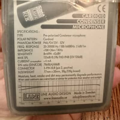 Line Audio Design CM4 condenser microphone 2023 - 2024; | Reverb