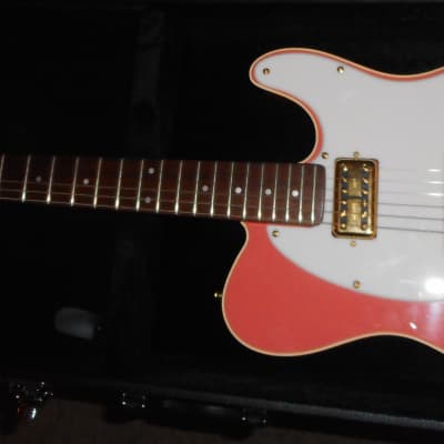Schecter PT Telecaster 1984 - Pink/White | Reverb