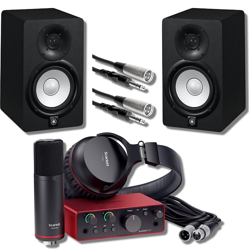 Focusrite Scarlett Solo Studio 4th Gen Recording Bundle with | Reverb