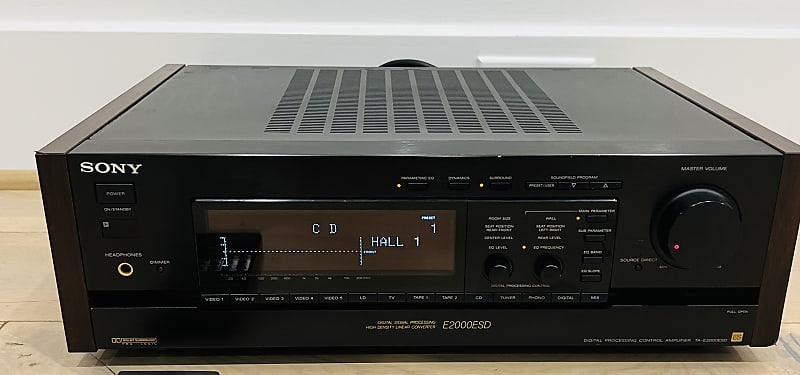Sony Sony TA-E2000ESD Early 90’s PreAmplifier- Rosewood | Reverb