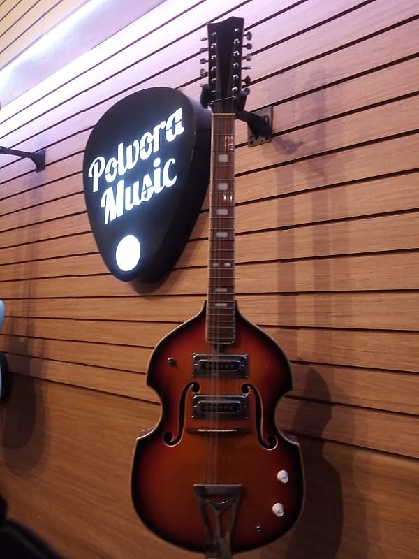 teisco viola guitar 12 string 1960 sunburts | Reverb