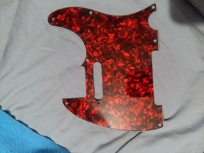 Fender Telecaster Pickguard Red Pearlized | Reverb