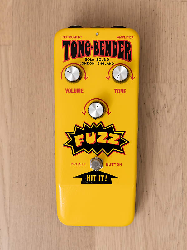 2019 Colorsound Sola Sound Yellow Hybrid Tone Bender OC140, | Reverb