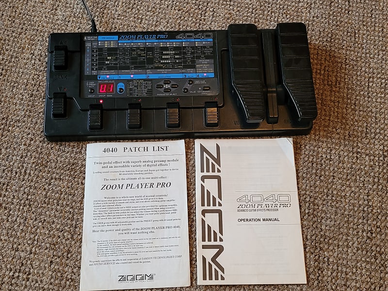 Zoom Player Pro 4040 Guitar Effects Unit | Reverb