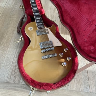 Gibson Les Paul gold top superb relic and mock snakeskin | Reverb UK