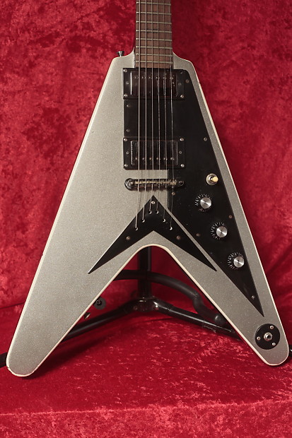Custom Epiphone Gothic Flying V - one of a kind with major | Reverb