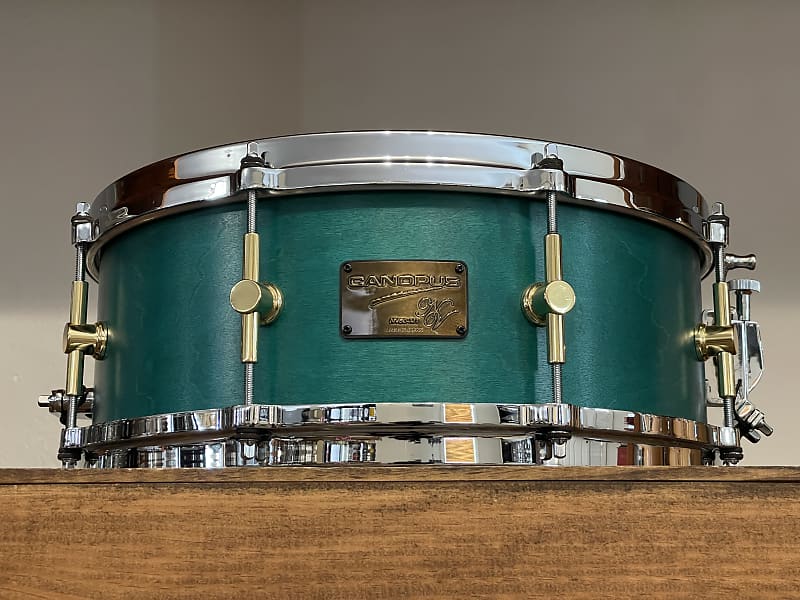 2012 Canopus Neo Vintage NV60-M1 Turquoise Oil 5x14 Snare | Reverb