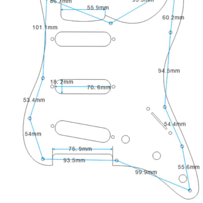 For Fit Fender US 11 Hole Strat ST Stratocaster Style Guitar | Reverb