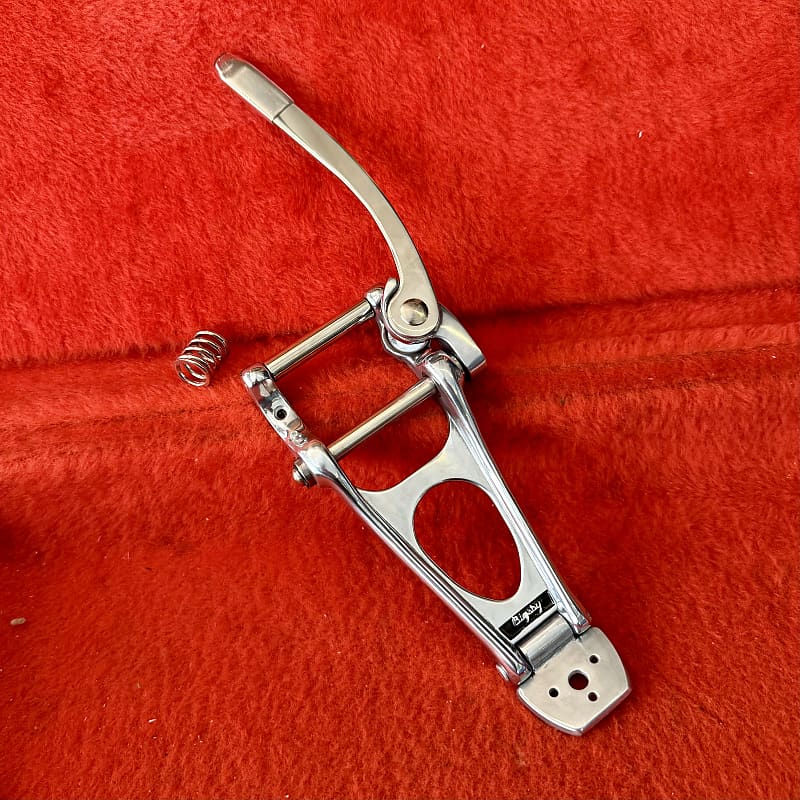 Bigsby B12 vibrato tailpiece - Chrome original USA Gibson | Reverb